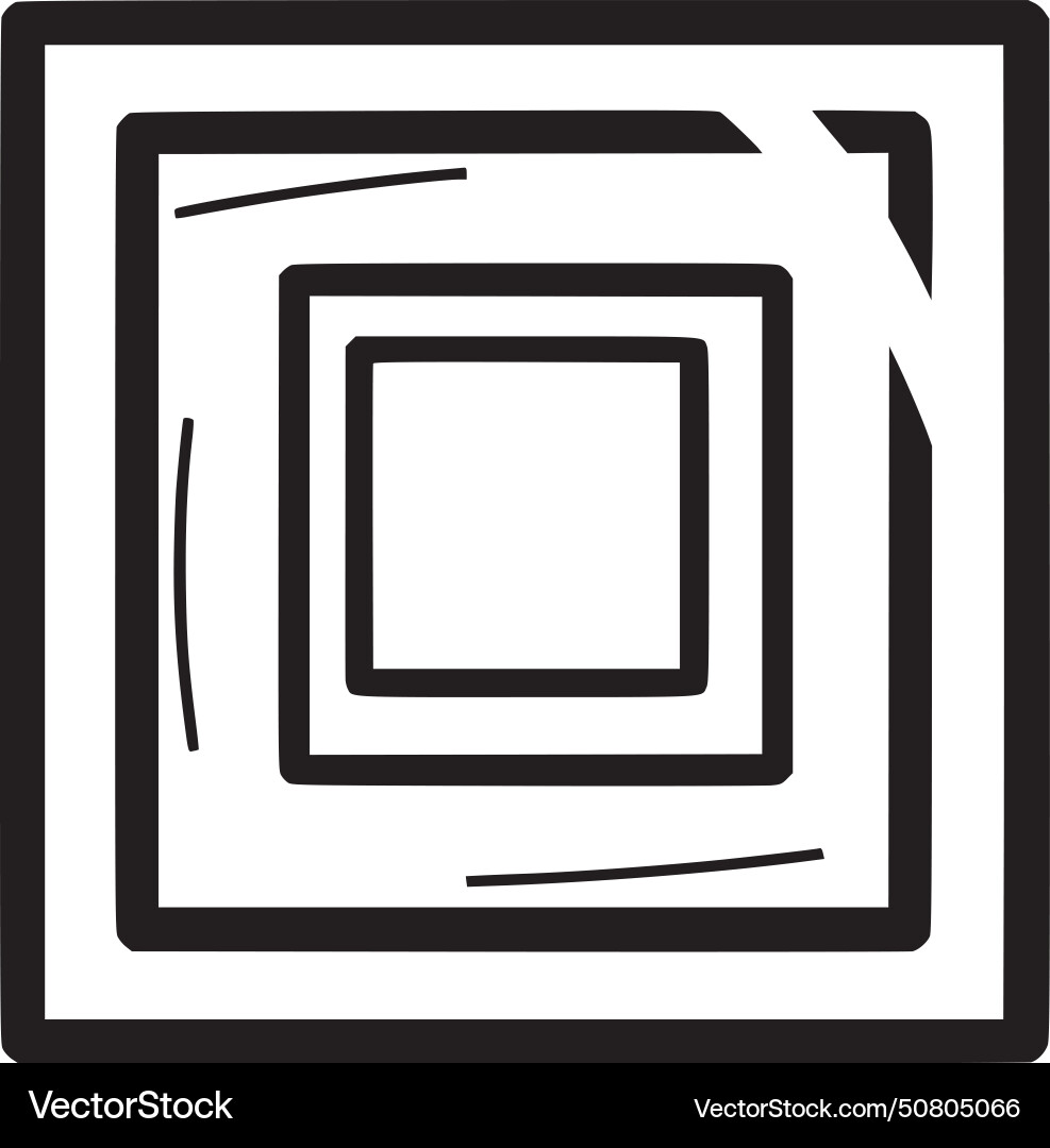 Photo frame - minimalist and flat logo Royalty Free Vector