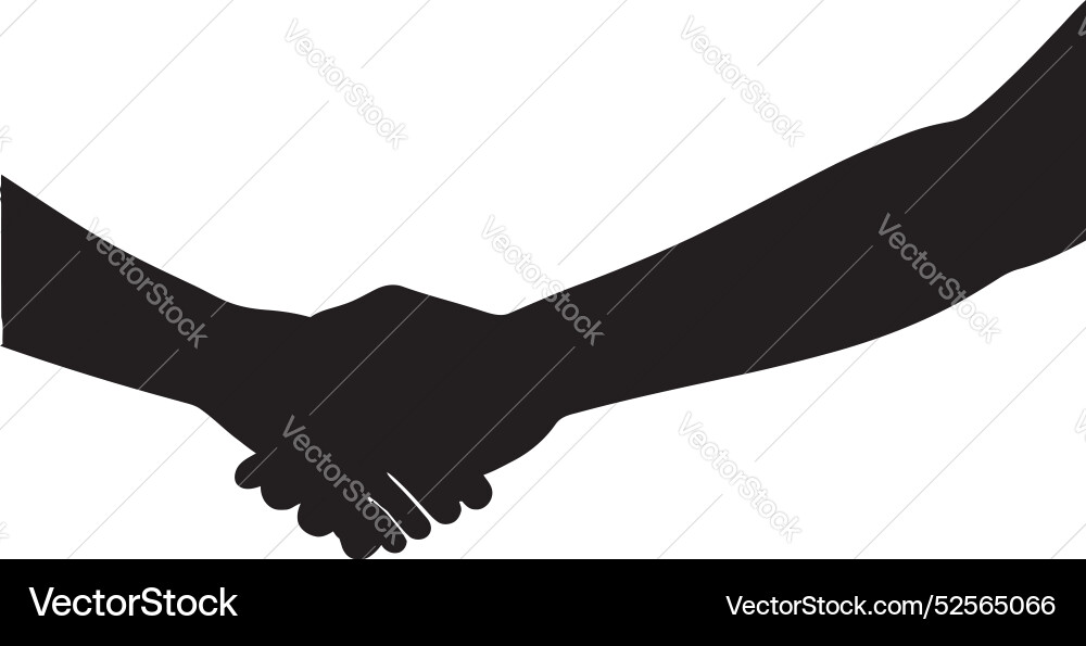 Unity concordance handshake icon design mutual Vector Image