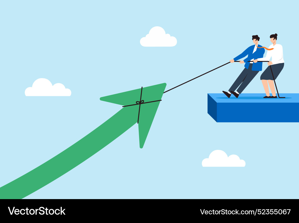 Driving business growth increasing sales Vector Image