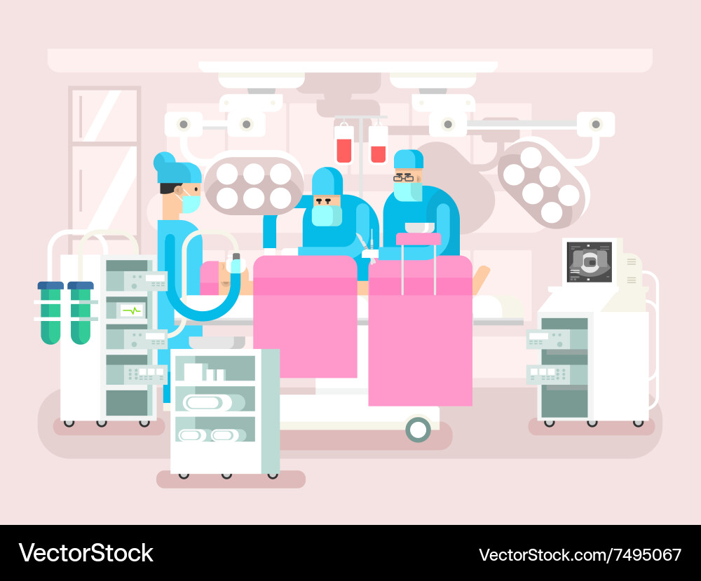 Operating room design Royalty Free Vector Image