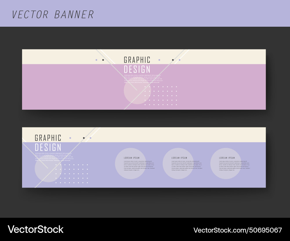 Simplicity banner template design Royalty Free Vector Image