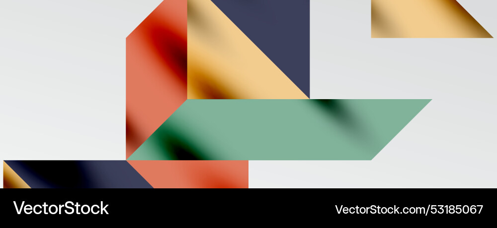 Tech minimal overlapping triangle shapes elements Vector Image