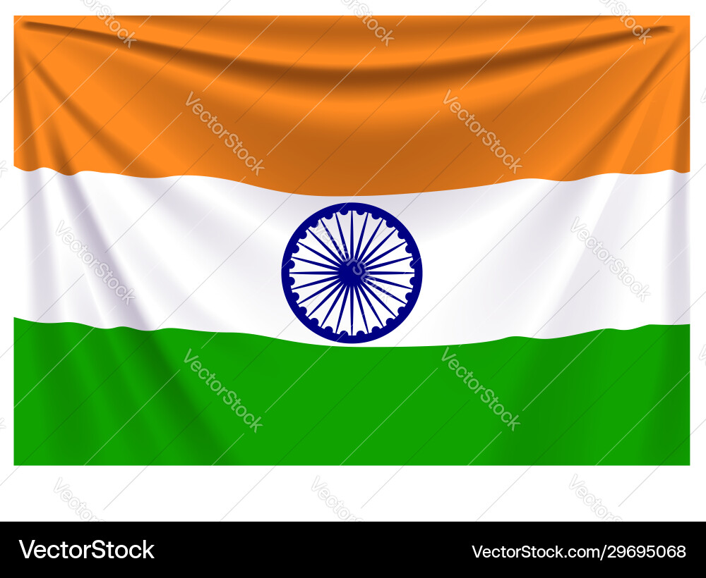 Back flag india Royalty Free Vector Image - VectorStock