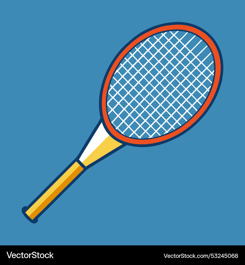 Classic racket logo icon design template Vector Image