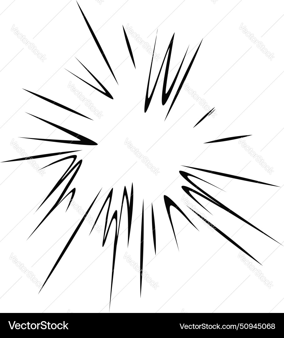 Comic book explosion manga boom sound effect Vector Image