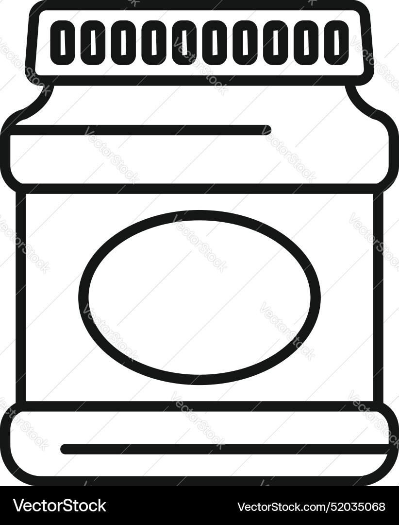 Sport nutrition container representing healthy Vector Image