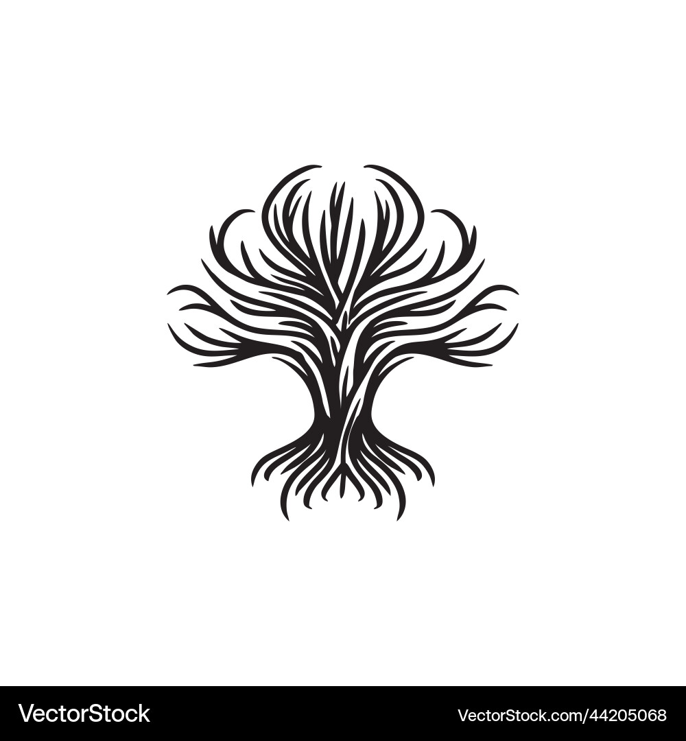 Tree root logo icon Royalty Free Vector Image - VectorStock