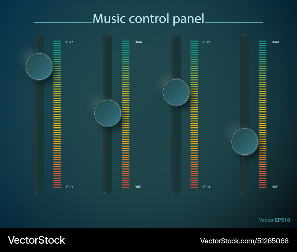 Volume control tumbler Royalty Free Vector Image