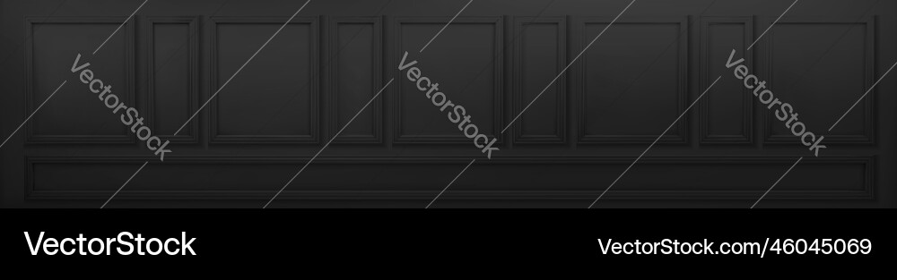 Classic panel wall for luxury vintage interior Vector Image