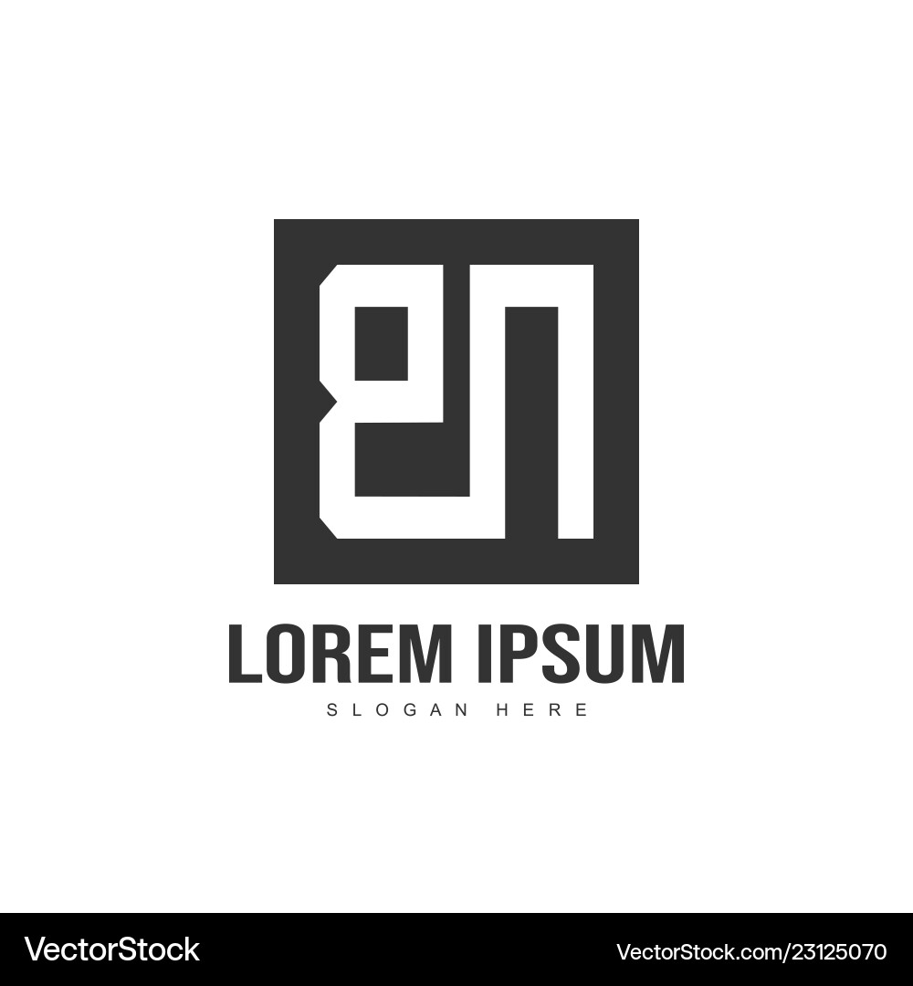 Initial letter logo design minimalist Royalty Free Vector