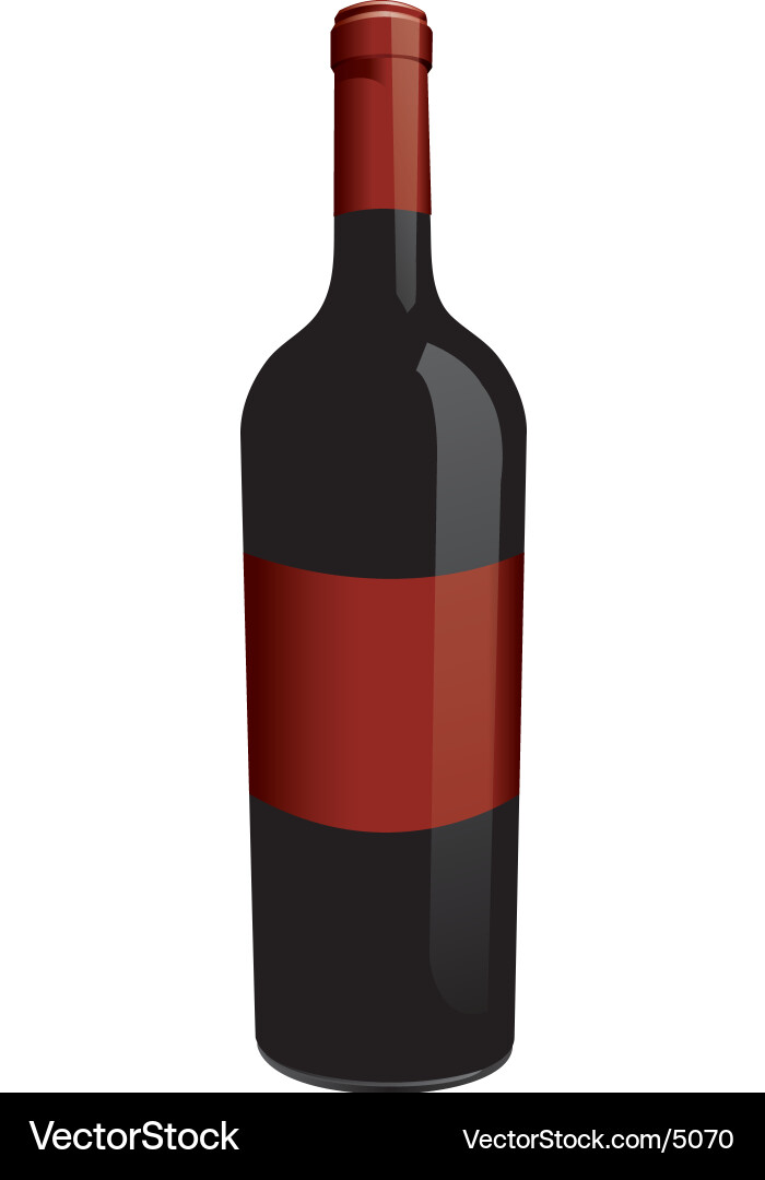 Wine bottle Royalty Free Vector Image - VectorStock