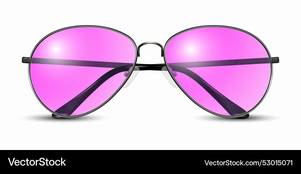 3d realistic modern unisex frame glasses black Vector Image