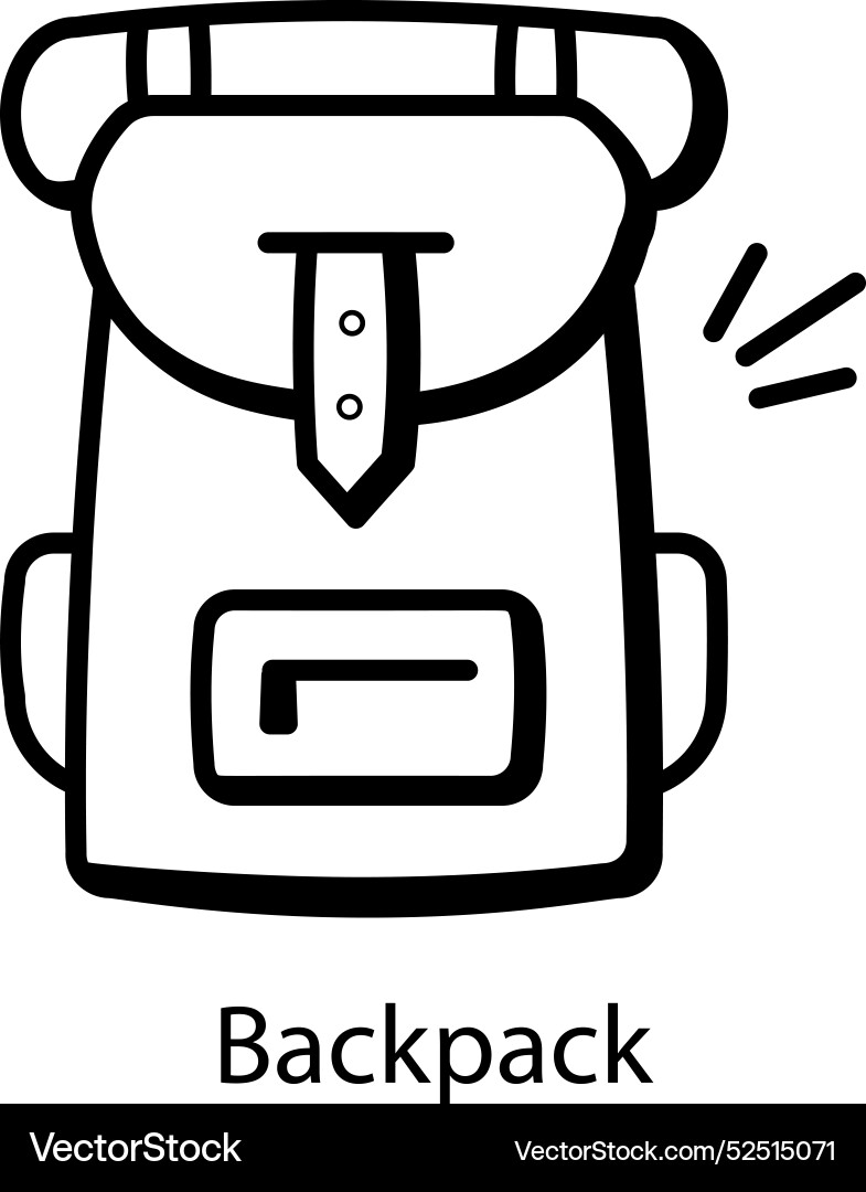 Backpack Royalty Free Vector Image - VectorStock
