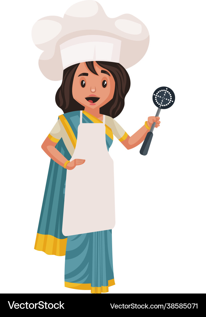 Lady chef cartoon character Royalty Free Vector Image