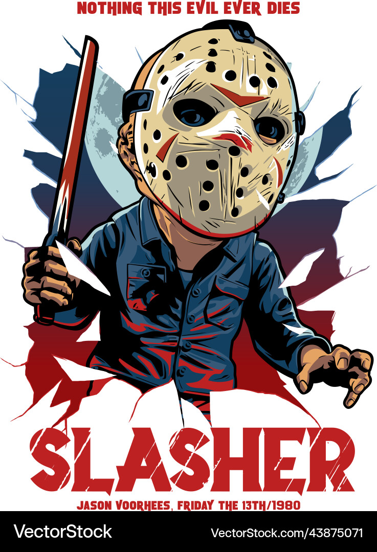 Slasher Horror Art Royalty Free Vector Image - VectorStock