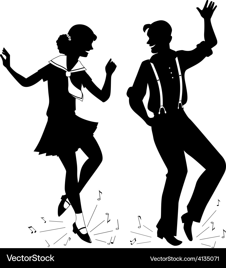 Tap Dancer Silhouette Clip Art Tap Dance With Couple Dancing,