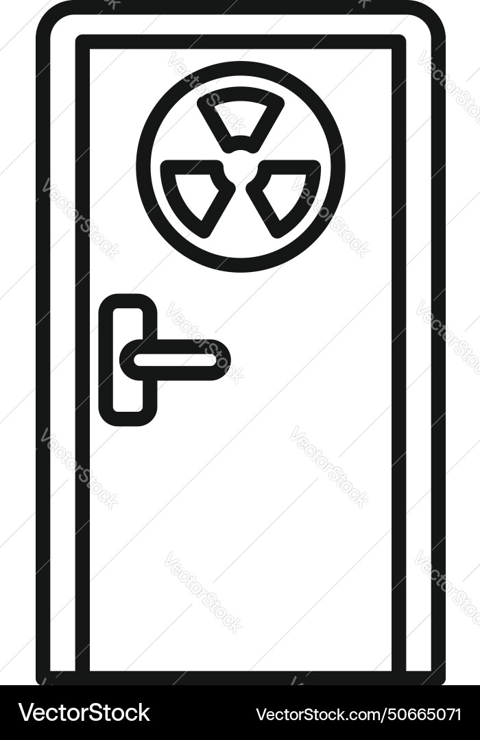 Xray image room door icon outline hospital Vector Image Xray image room door icon outline hospital Vector Image