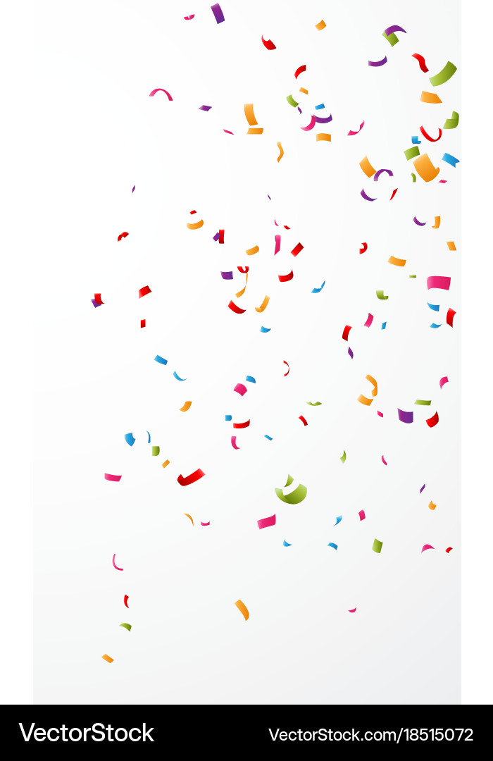 Colorful confetti background Royalty Free Vector Image