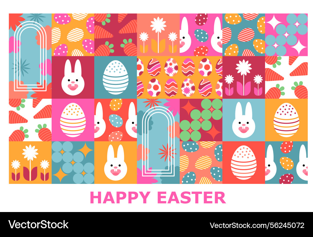 Easter pattern design Royalty Free Vector Image