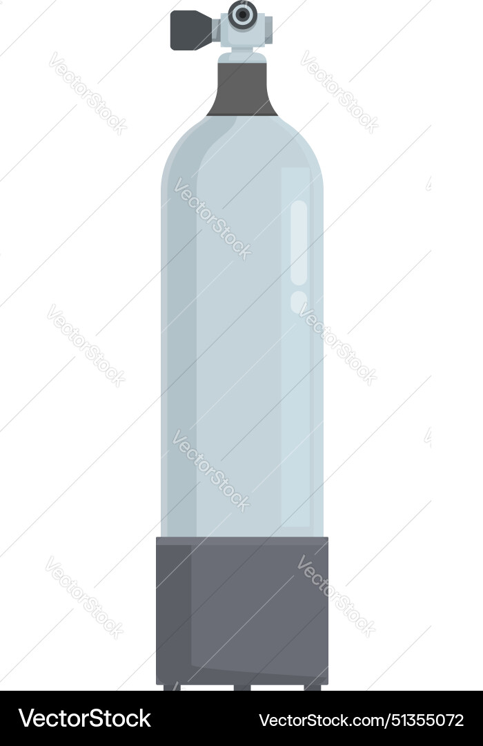 Isolated medical oxygen tank Royalty Free Vector Image