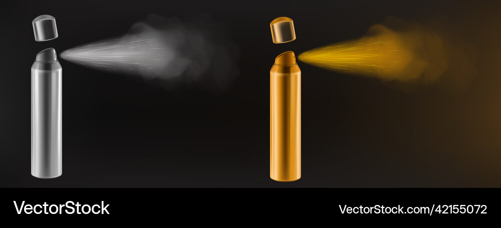 Spray mist splash from aerosol bottle Royalty Free Vector