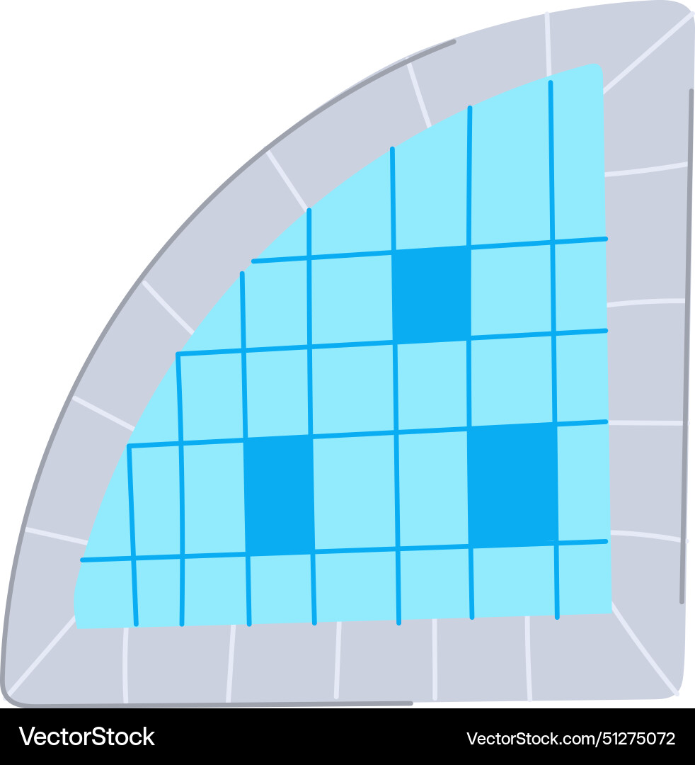 Water top view pool cartoon Royalty Free Vector Image