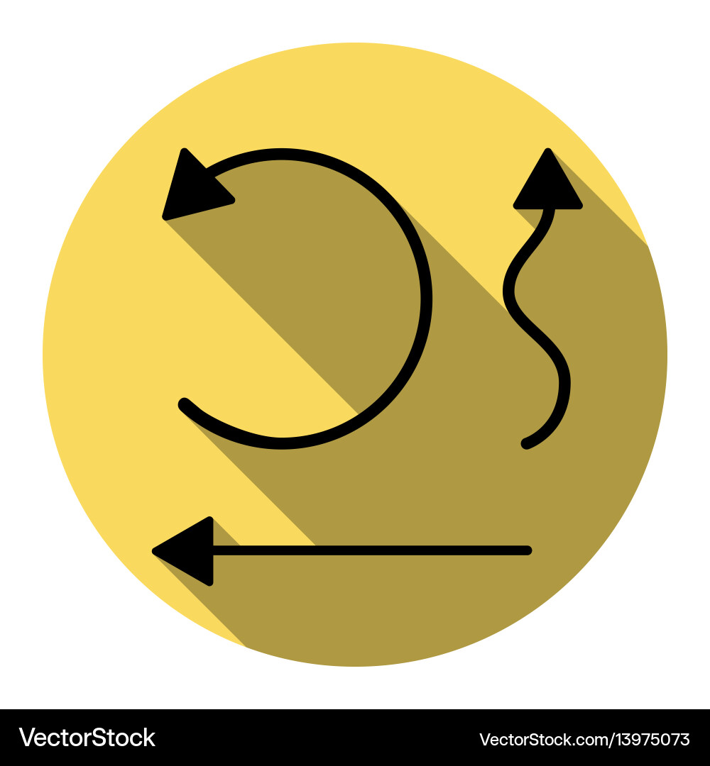 Simple set to interface arrows flat black Vector Image