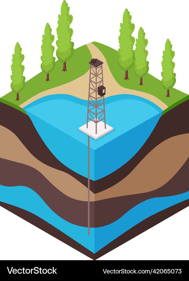 Water extraction icon Royalty Free Vector Image