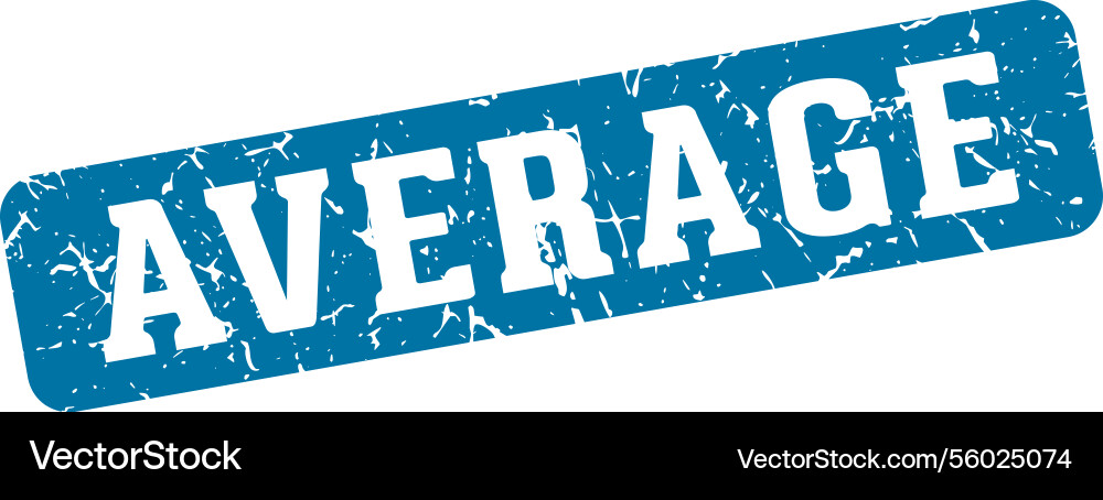 Average rectangular sign stamp Royalty Free Vector Image