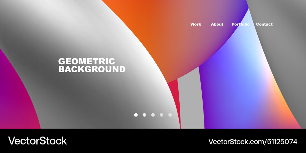 Geometric background with gradient colors Vector Image