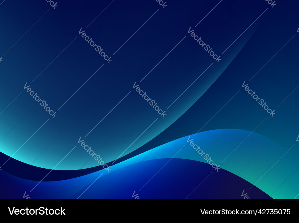 Blue Glow Curve Abstract Royalty Free Vector Image