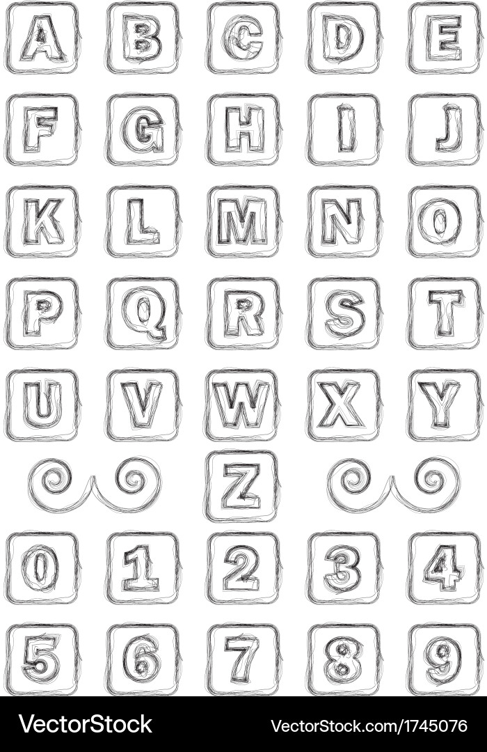 Alphabet Royalty Free Vector Image - VectorStock