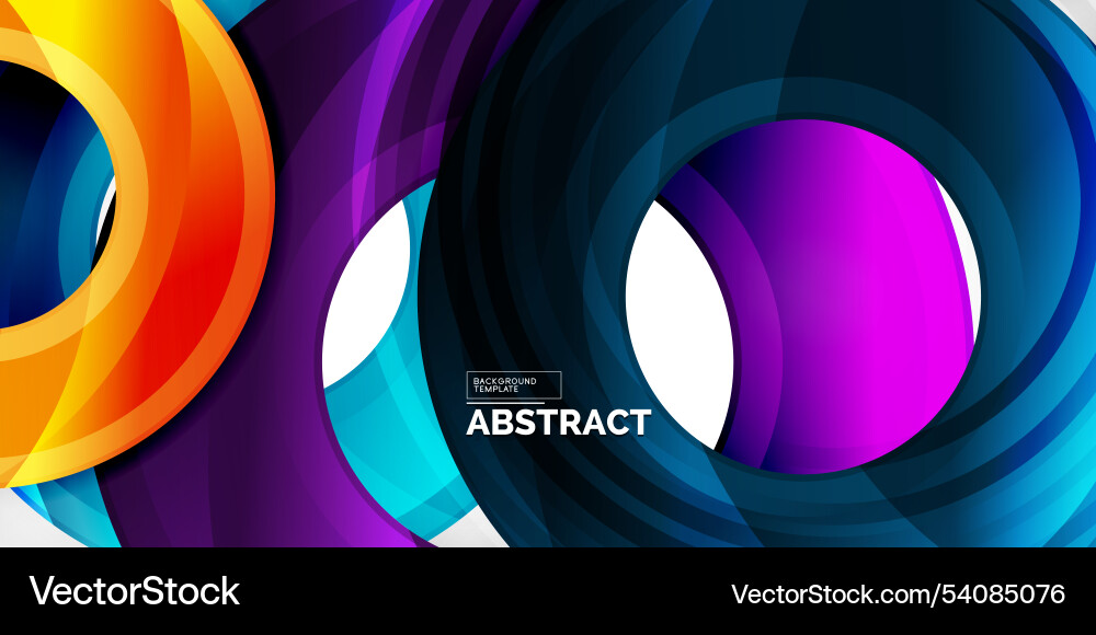 Circles round elements ring shapes premium Vector Image