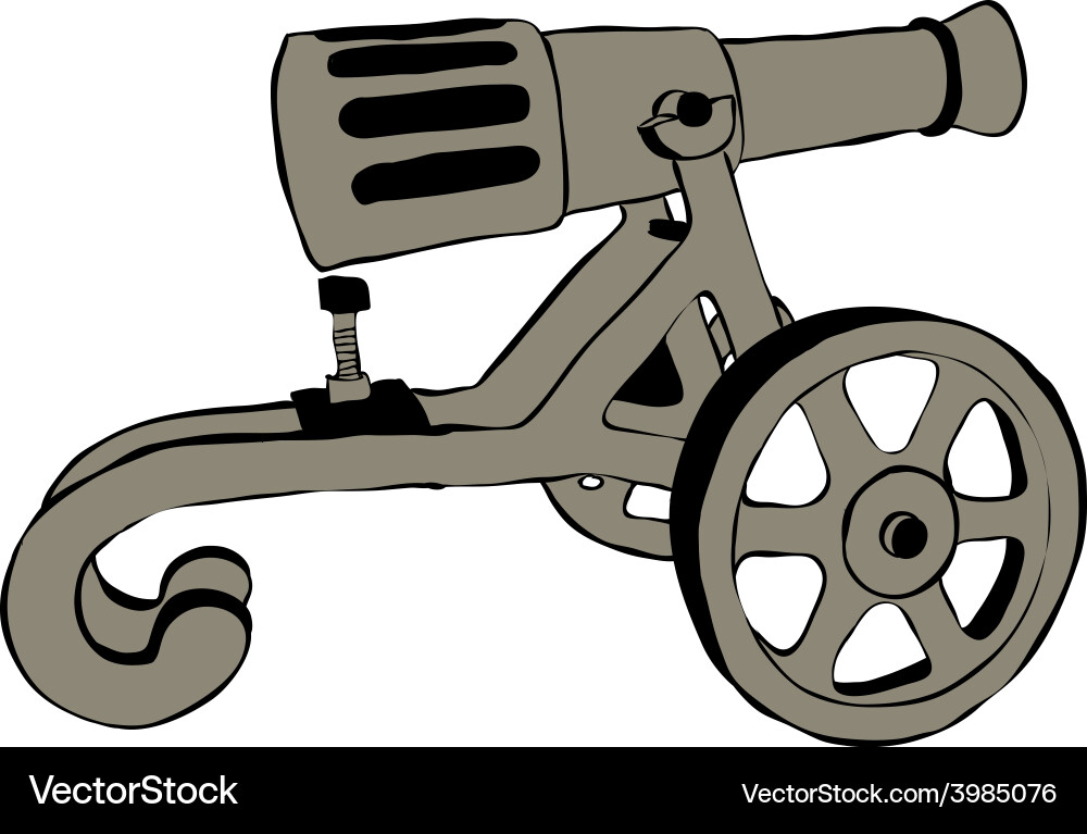 Old cannon Royalty Free Vector Image - VectorStock