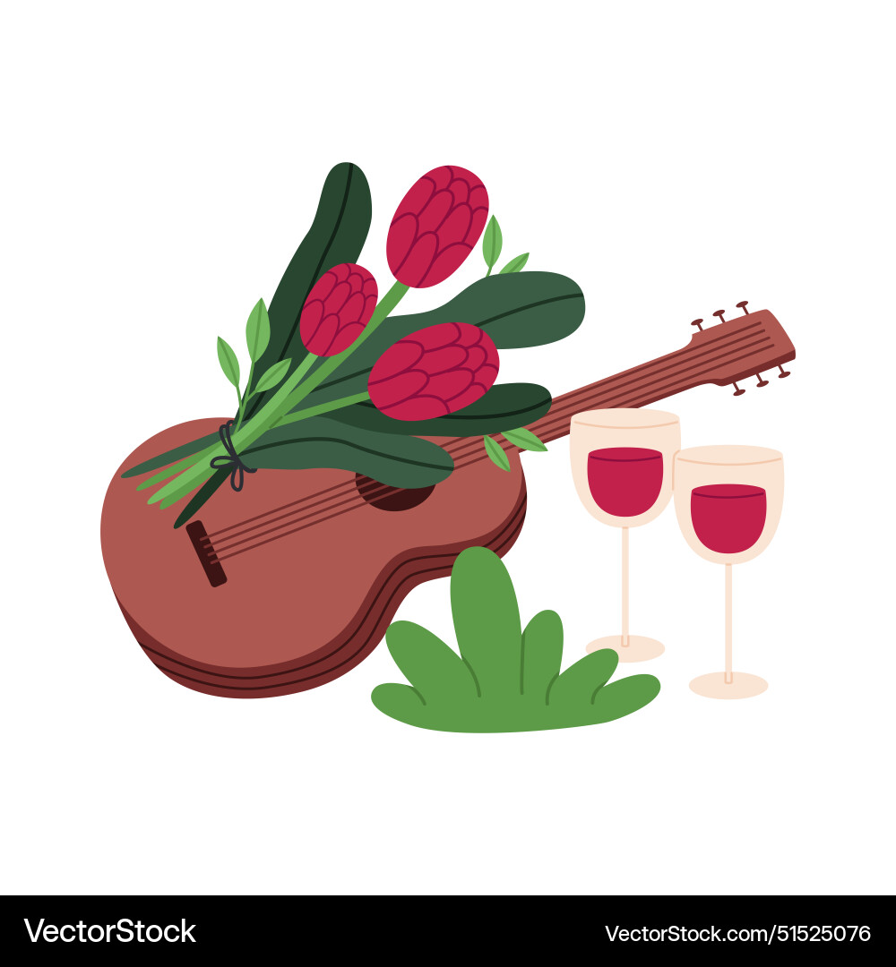 Summer Romantic Picnic Royalty Free Vector Image