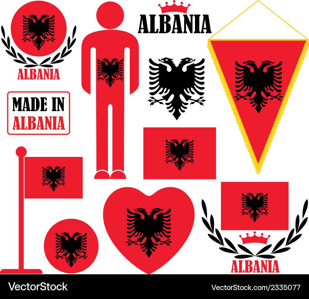 Albania Royalty Free Vector Image - VectorStock