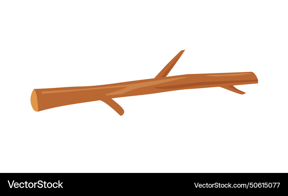 Dry wooden tree branch Royalty Free Vector Image