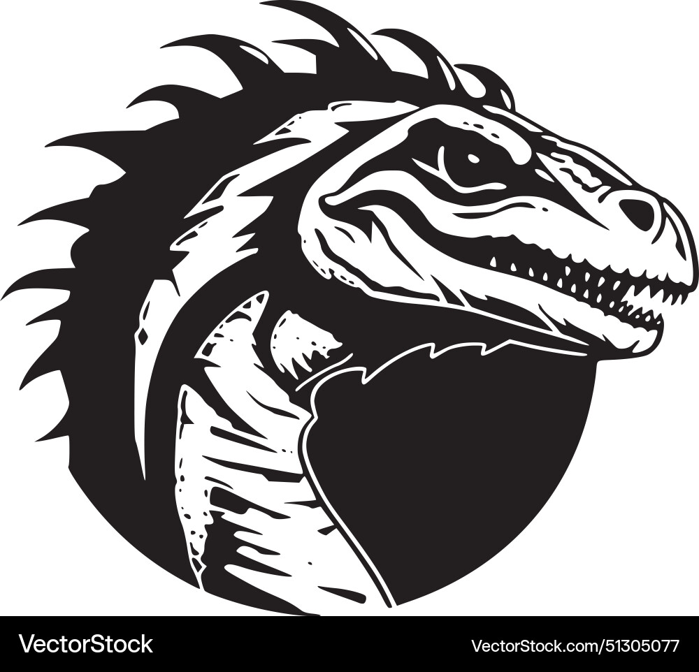 Komodo dragon - high quality logo ideal Royalty Free Vector