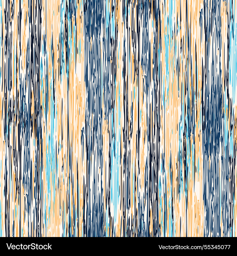 Seamless ikat pattern abstract background Vector Image