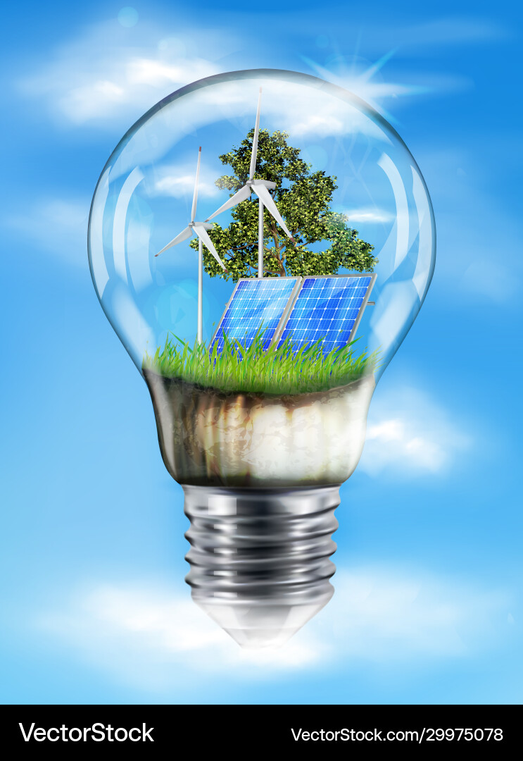 Concept natural environmental resources Royalty Free Vector