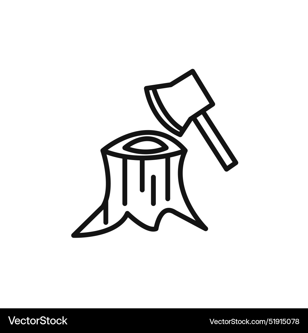 Deforestation icon set collection for web Vector Image