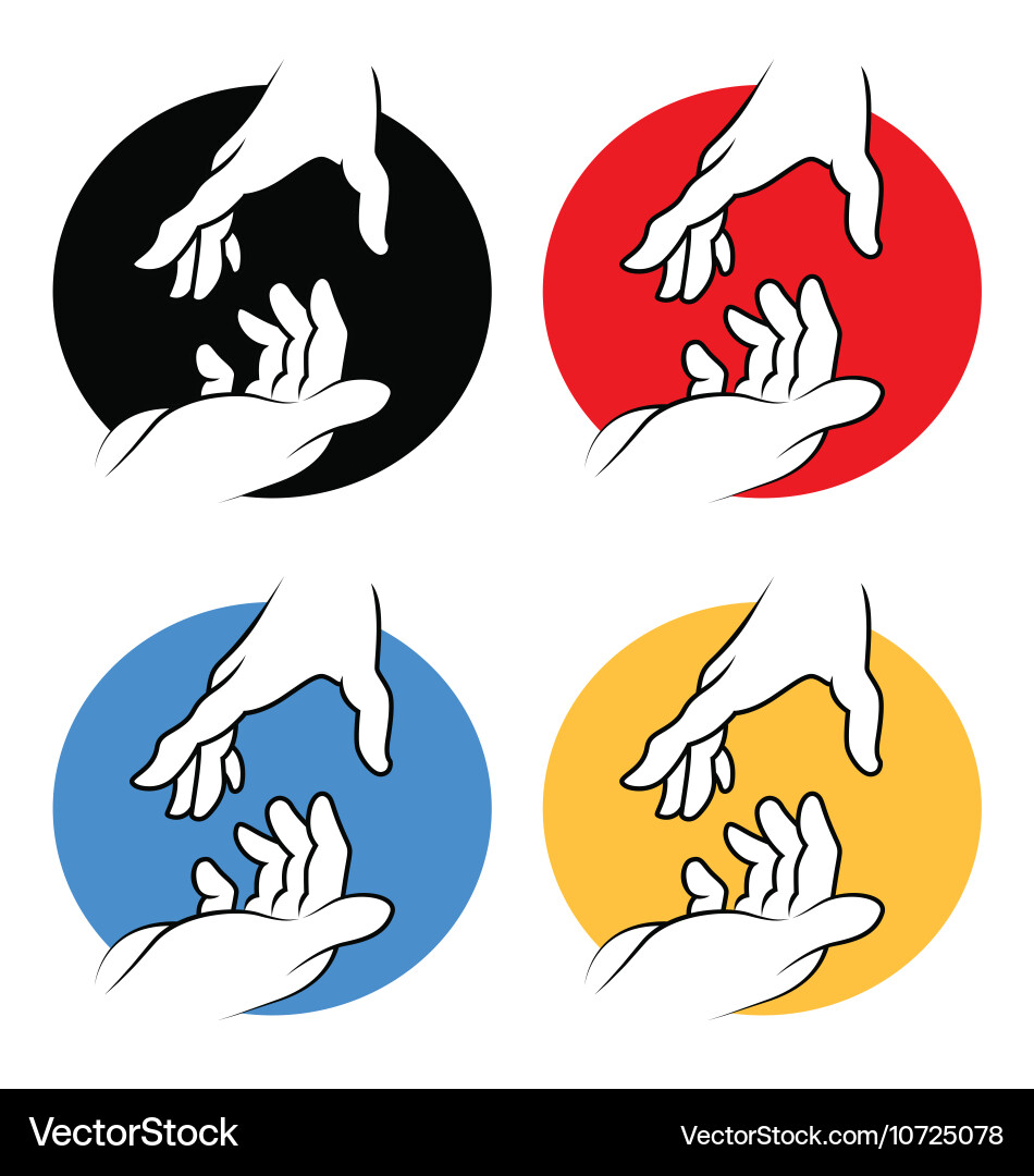 Hands help Royalty Free Vector Image - VectorStock