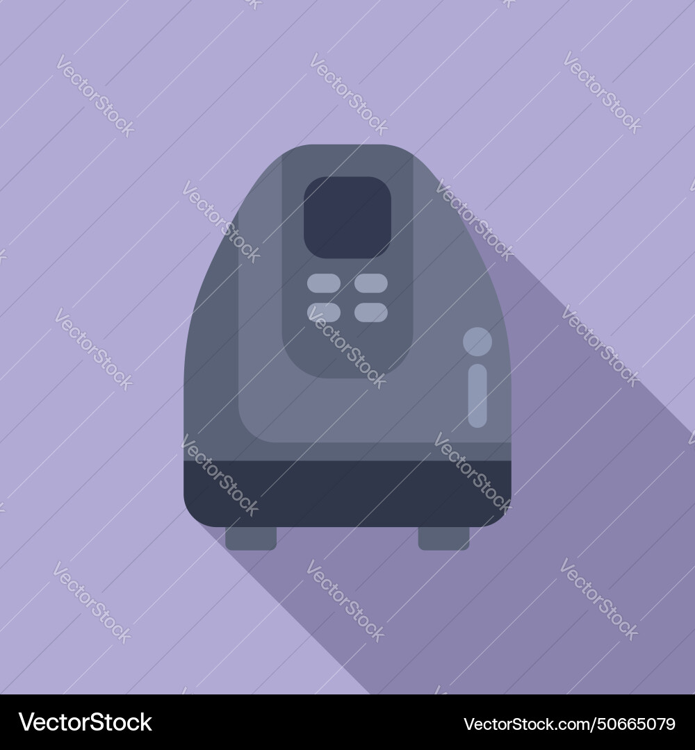 Aid oxygen concentrator icon flat center Vector Image