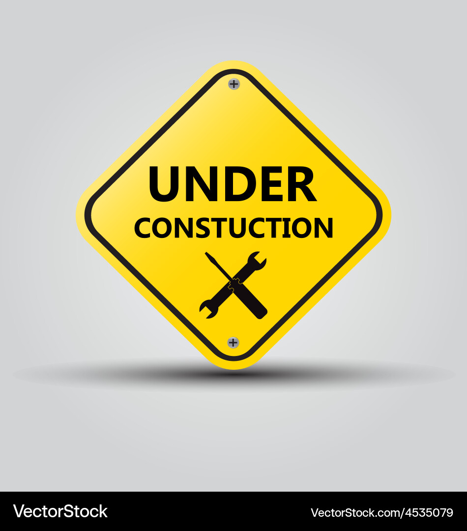 Under construction Royalty Free Vector Image - VectorStock