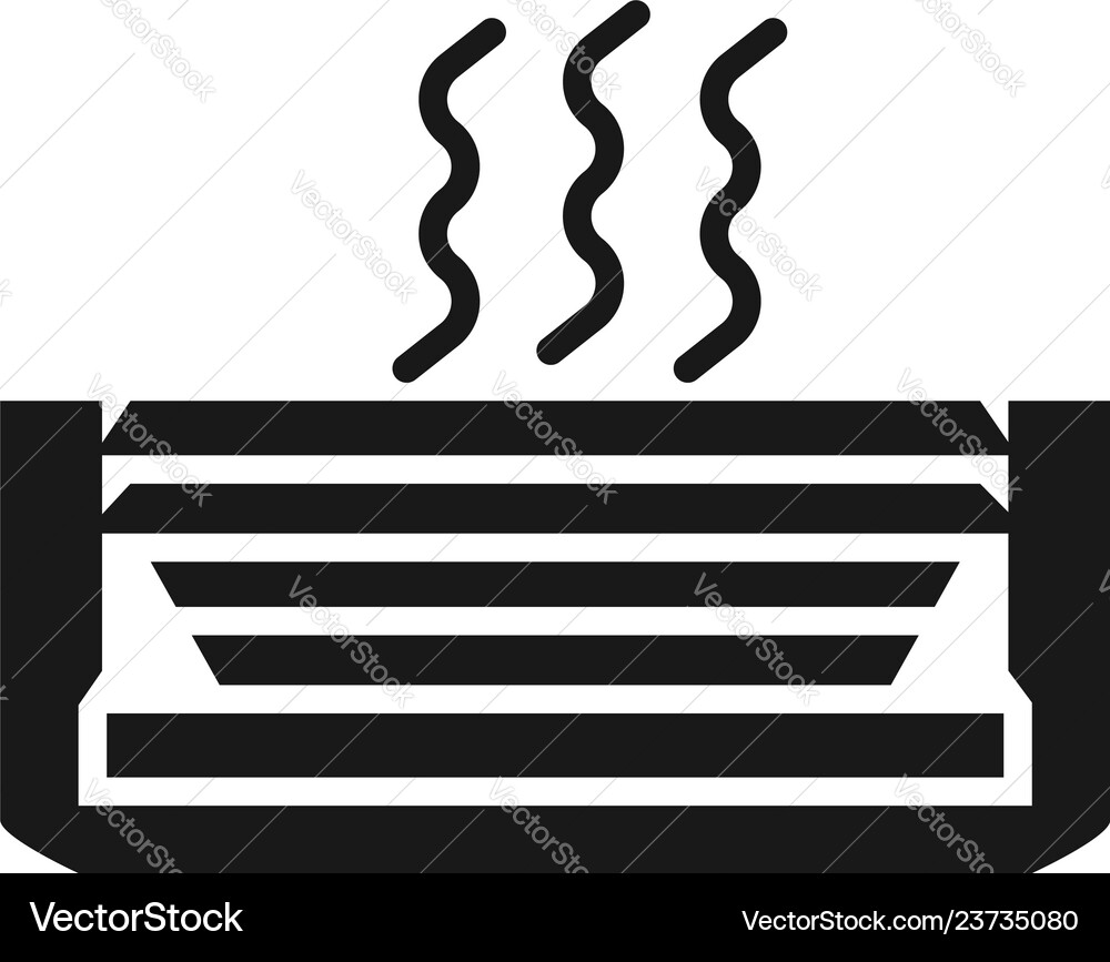 Air conditioning top view icon simple style Vector Image