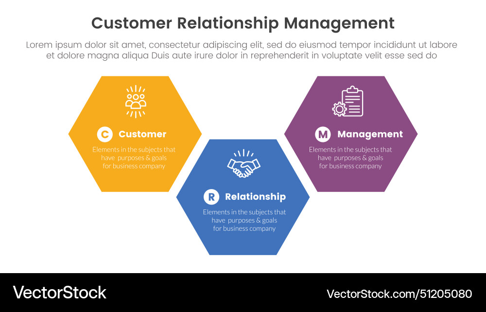 Crm customer relationship management infographic Vector Image