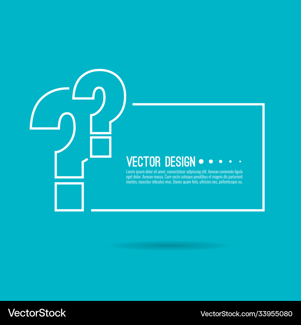 Frage Mark Icon Lizenzfreies Vektorbild - VectorStock