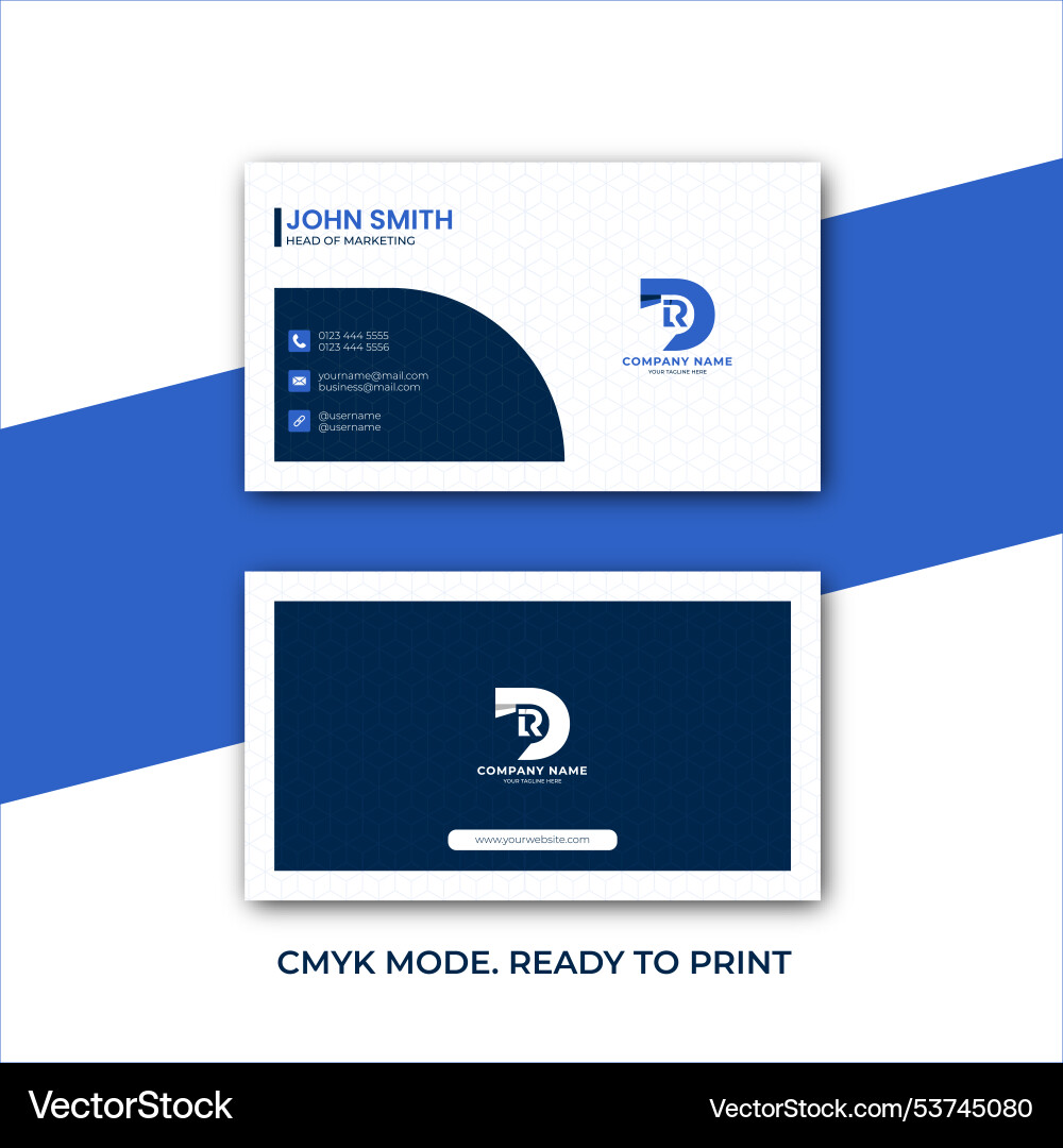 Stylish modern and clean business card Royalty Free Vector