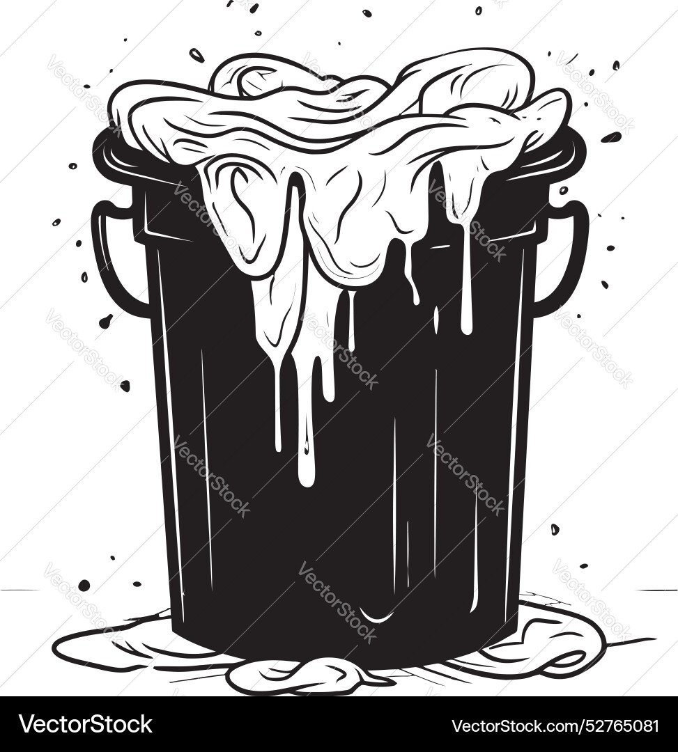 Bin brigade symbol mobilizing for a trash free Vector Image