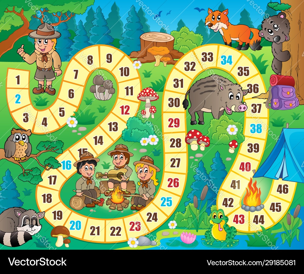 Board game theme image 8 Royalty Free Vector Image